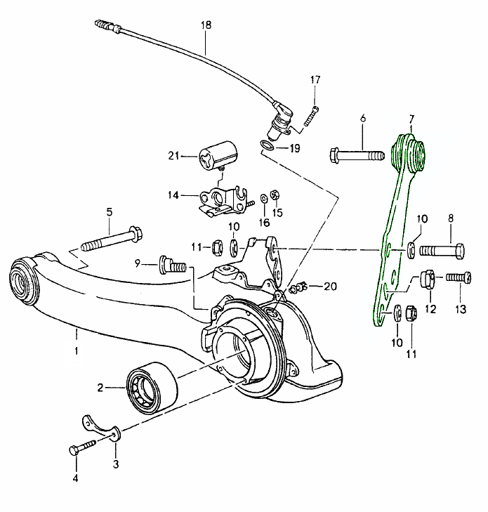 DANSK 1650250200 Porsche 96433106010 Rear suspension spring plate for ...