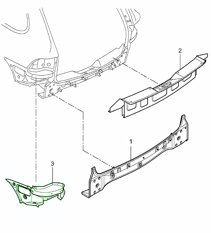 Porsche Rear Bumper Brackets, Retainers & Braces | OEM Mounting ...