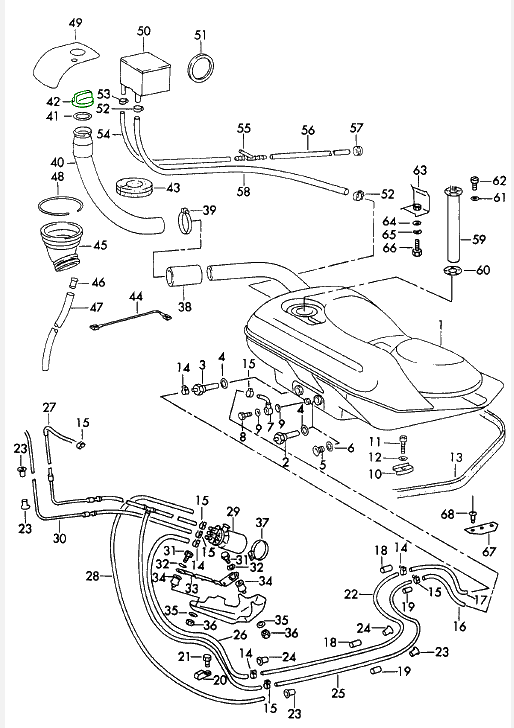 Porsche 911 Fuel Tank Cap 90120127100 90120127102, 90120127101 ...