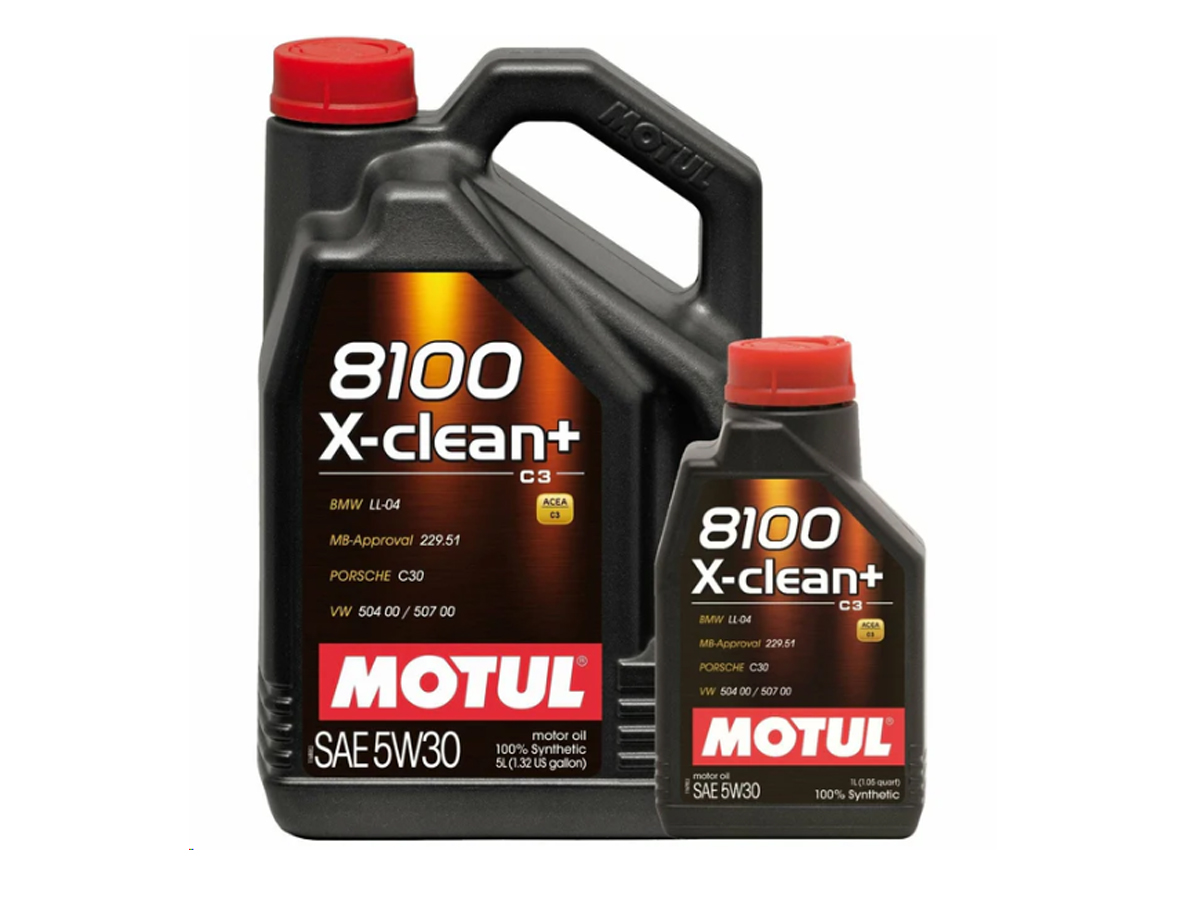 MOTUL 8100 X-CLEAN+ 5W-30 engine oil 6ltr - 106376X6L | Design 911
