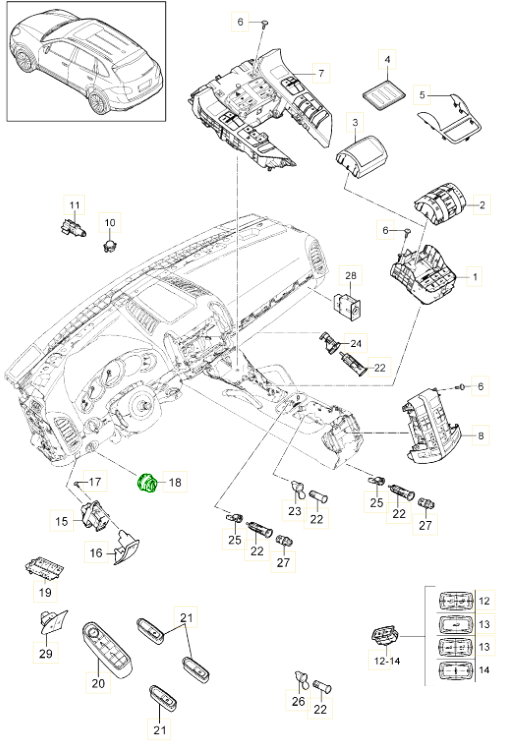 Porsche Dashboard Parts | Interior Restoration & Repair Components ...