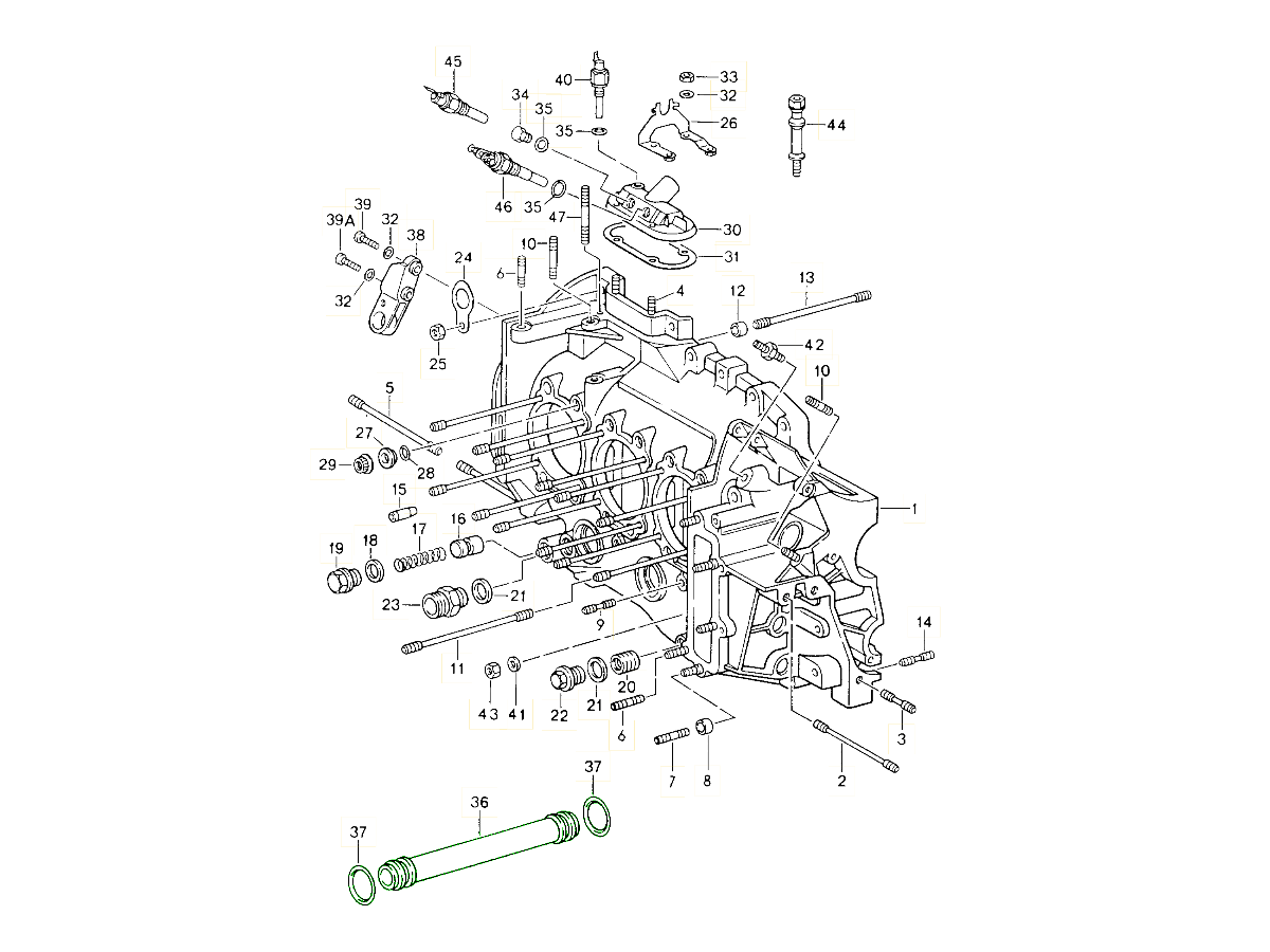 Porsche 911 964 993 Collapsible Oil Tube Kit 93010704001 - 93010704001 ...