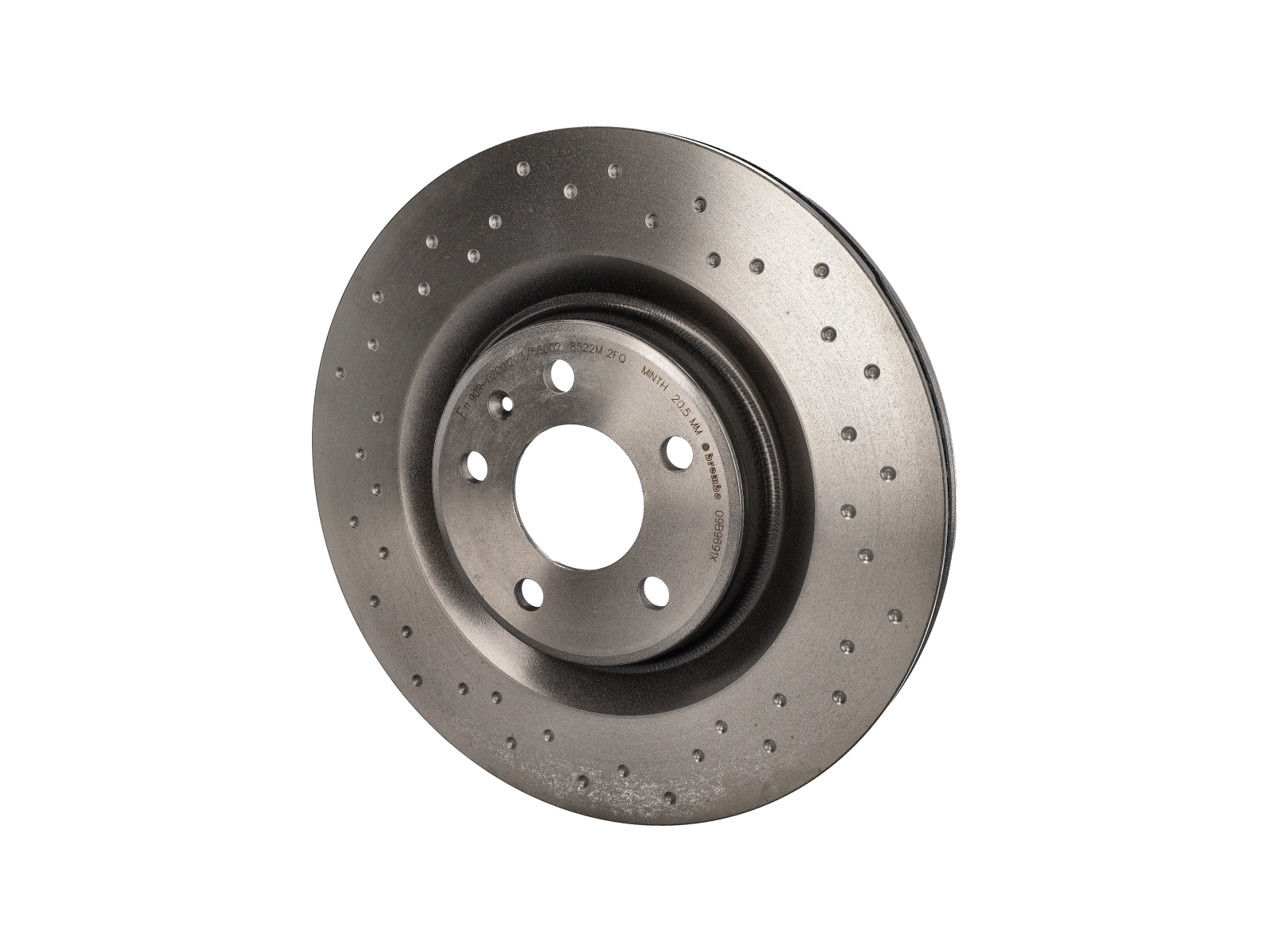 Brembo XTRA brake disc rotor, Rear. Porsche Macan Mk1 2.0L / 3.0L ...