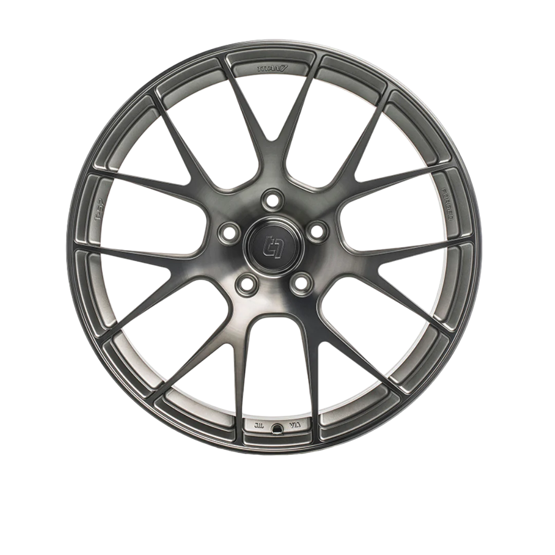 Titan 7 Forged T-S7 7Y Spoke Alloy Wheel Rear Set 20" Hybrid Dark ...