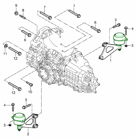 Porsche Gearbox Mounts | Precision Transmission Mounts for Smooth Power ...