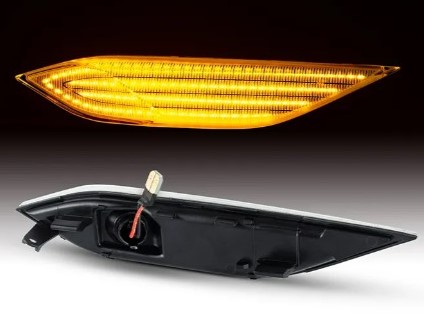 Side repeaters Sequential LED with clear lens. Porsche Cayenne 958 ...