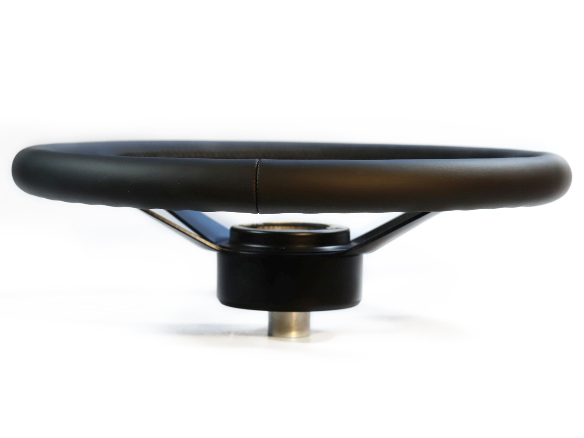 Extended hub padded leather steering wheel 380mm Carrera RS style ...