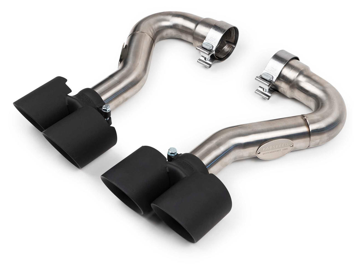 Porsche Cayenne 955 S Fabspeed Exhaust Tail Pipes Deluxe Quad Style FS ...