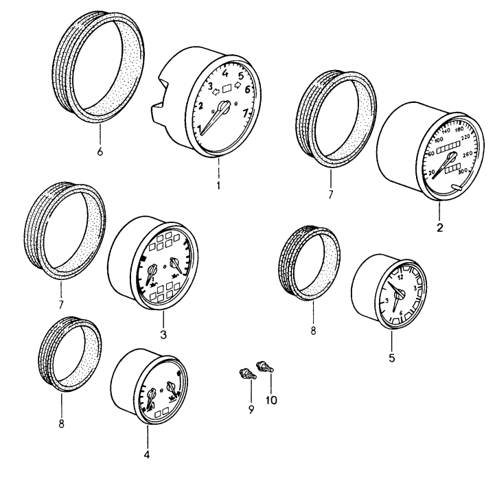 Porsche 993 Instrument Cluster Replacement Bulb 96464192000 ...
