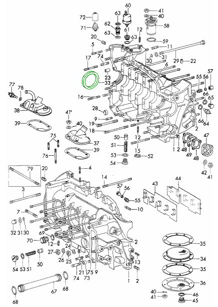 Porsche Radial Oil Seals | Rear Main, Camshaft & Crankshaft Seals ...