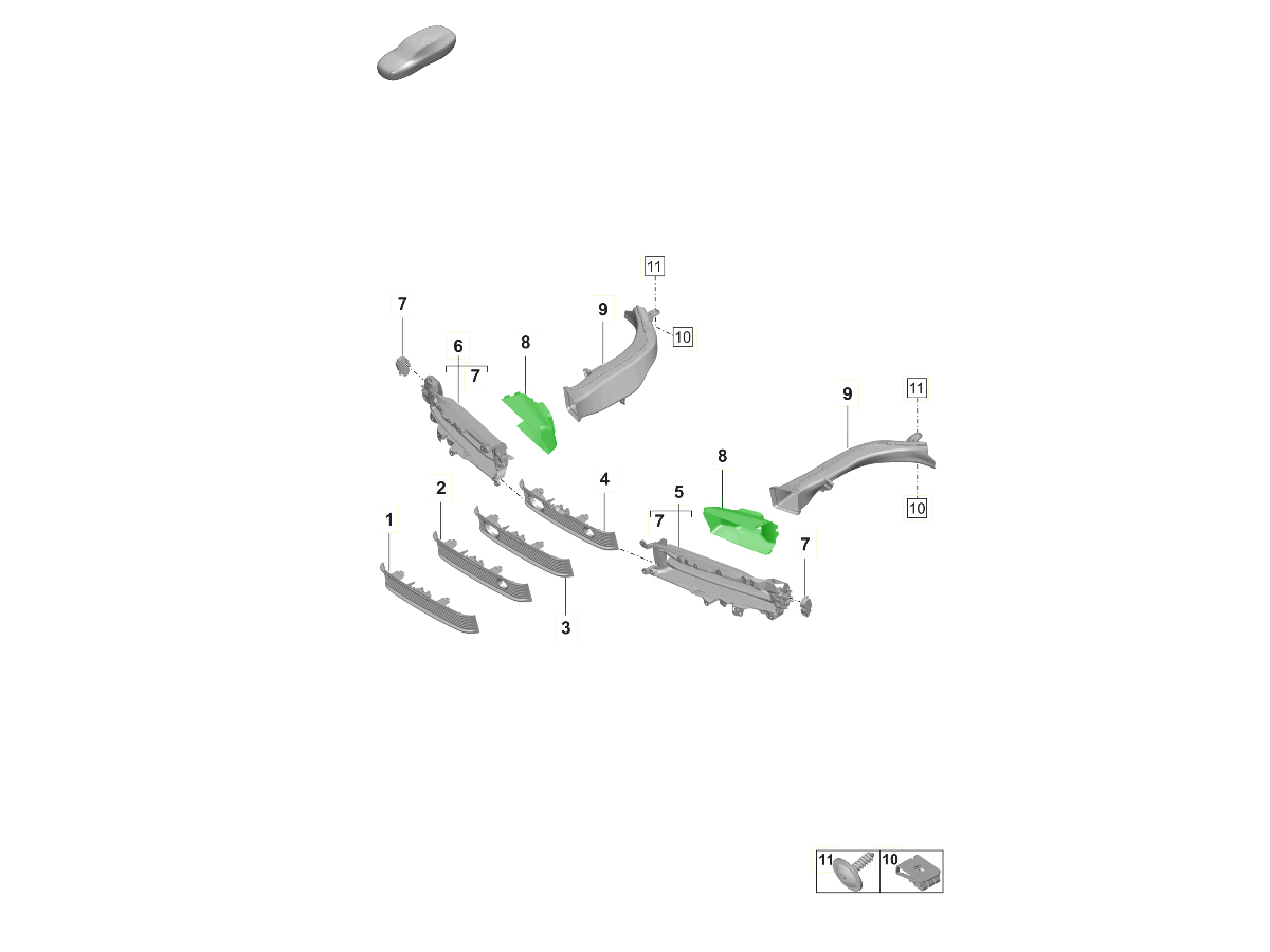 porsche front bumper air duct intakes | Design 911