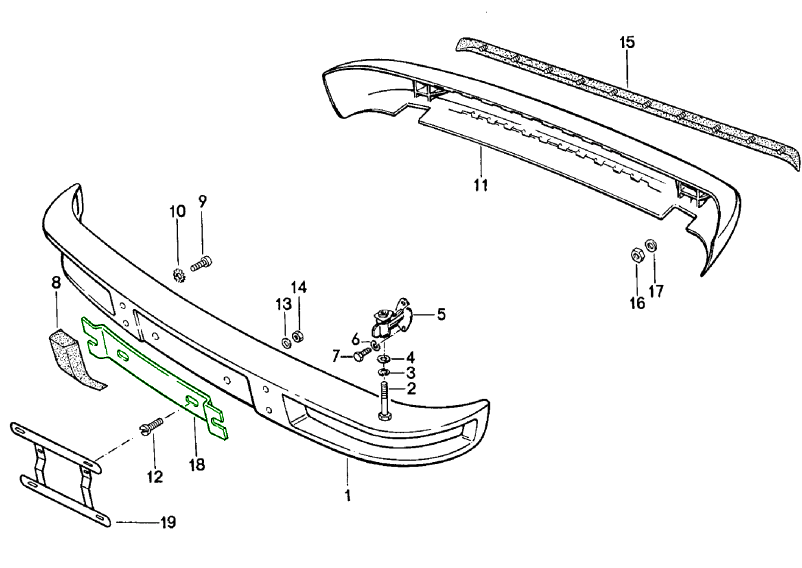 Porsche Front Number Plate Holders | OEM Mounting Brackets & Frames ...