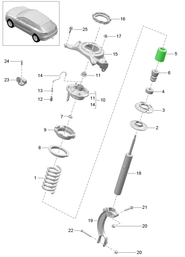 Buy Porsche 914 (1970-1976) Shock Absorber Parts FRONT | Design 911