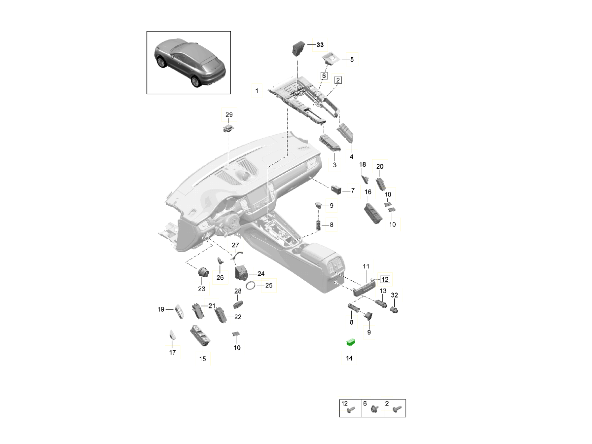 Porsche 987 Boxster Cayman Water guide housing 9A110612100 ...