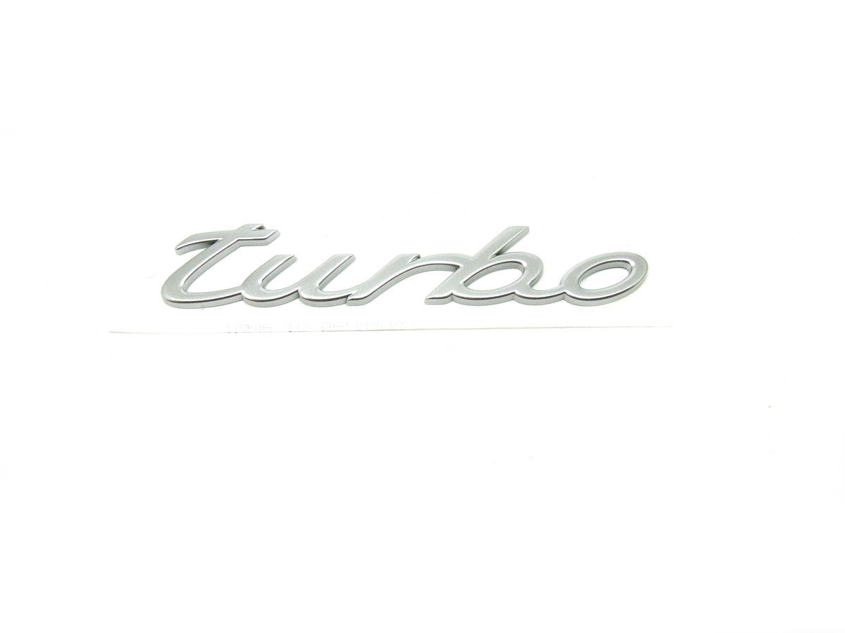"TURBO" - Chrome Rear Badge for Porsche 958 Cayenne MKIIIdge for 958 ...