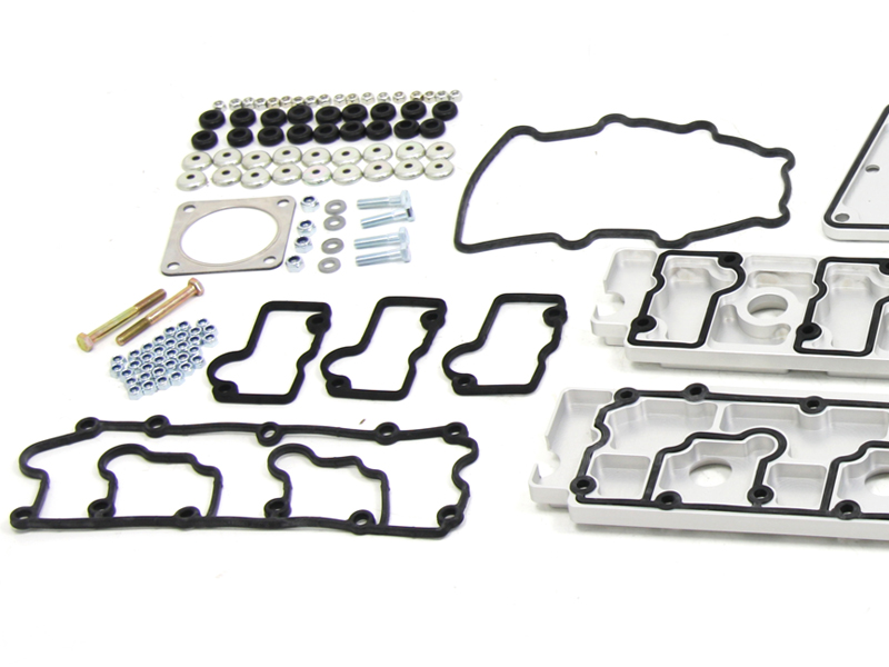 Camshaft and chain housing cover set in aluminium. Porsche 964 ...