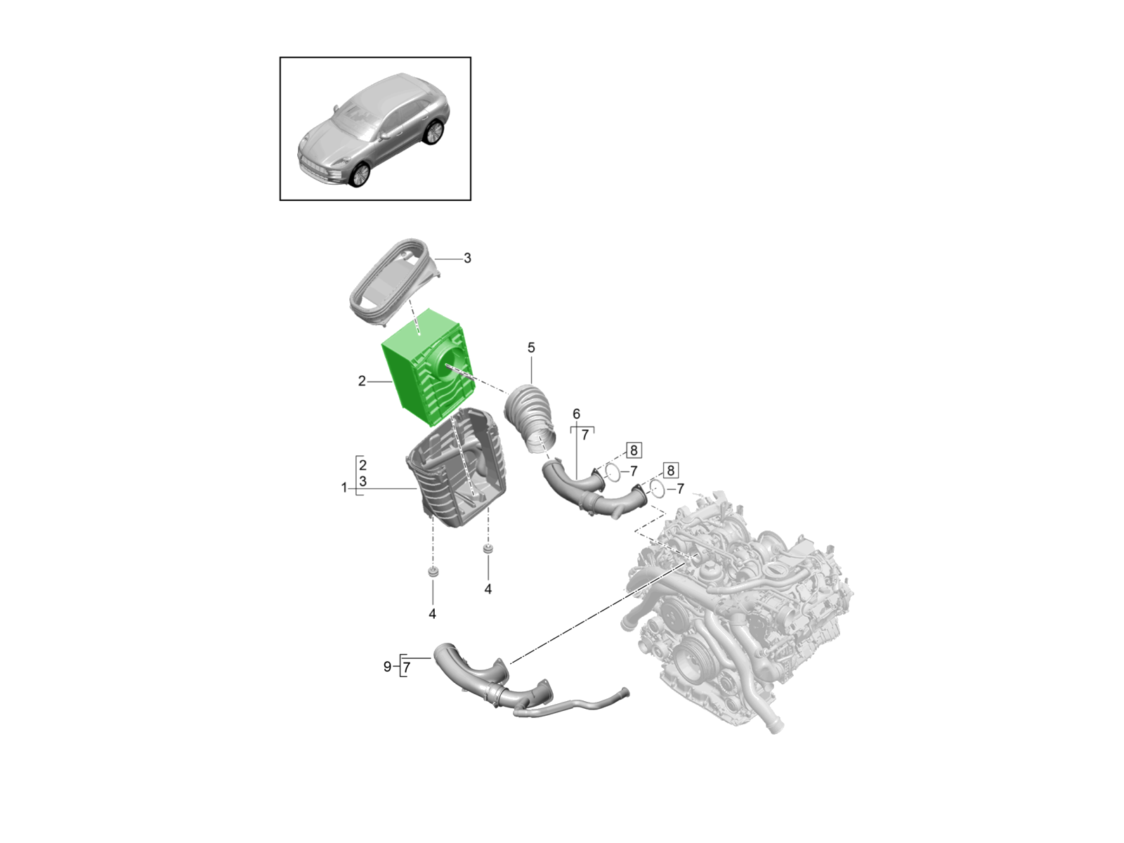 Porsche Air Filters | Design911 Performance & Replacement Filters for ...