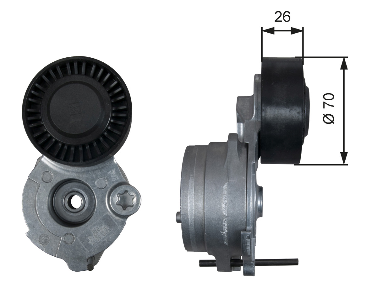 Porsche Cayenne Panamera Macan Belt pensioner roller 958903133 ...