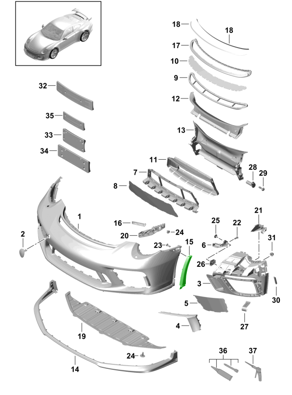 Lower Spoilers / Trays / Corner trims | Design 911