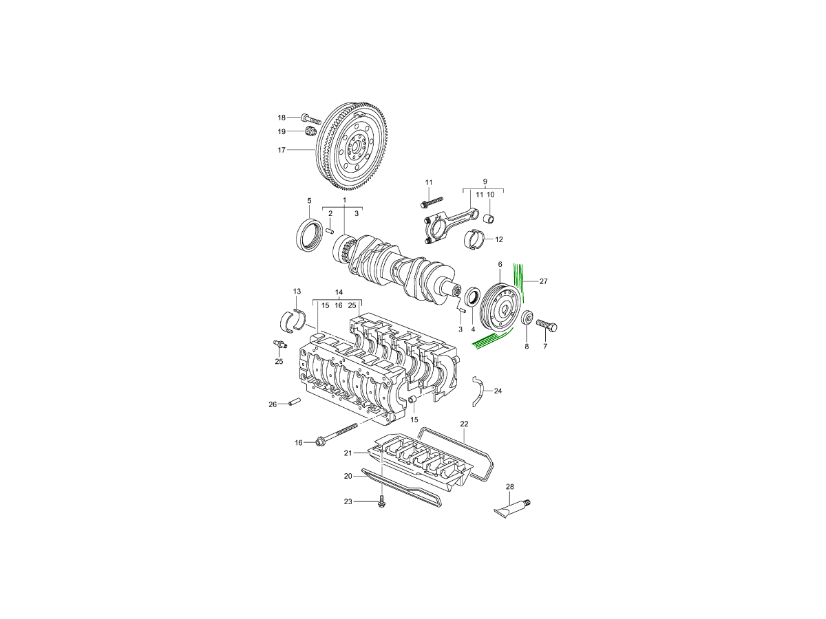 Full Pulley & Belt Kit - Tensioner, Idlers & Drive Belt - for Porsche ...