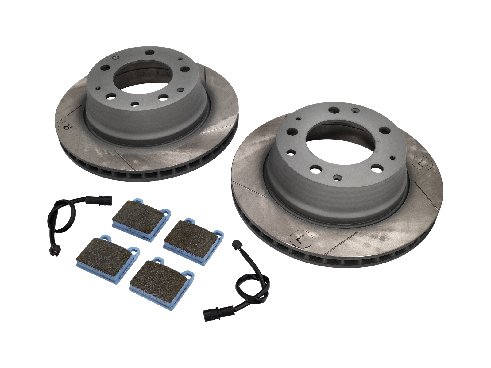 FRONT Sport Brake Pads and Slotted Brake Disc Package. Porsche 911 3.2L ...