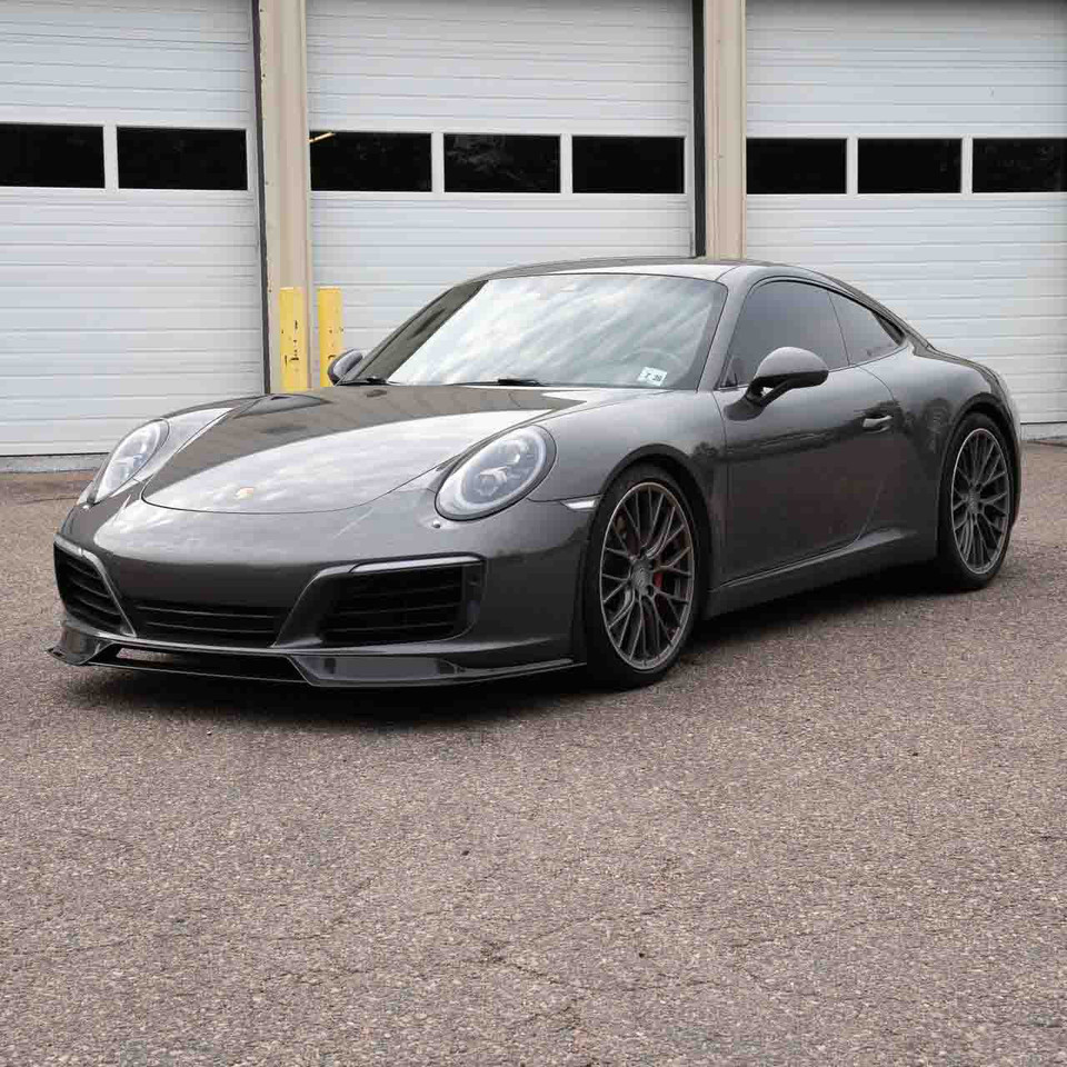Rennline front bumper lip spoiler carbon fibre. Porsche 991.2 - E376 ...