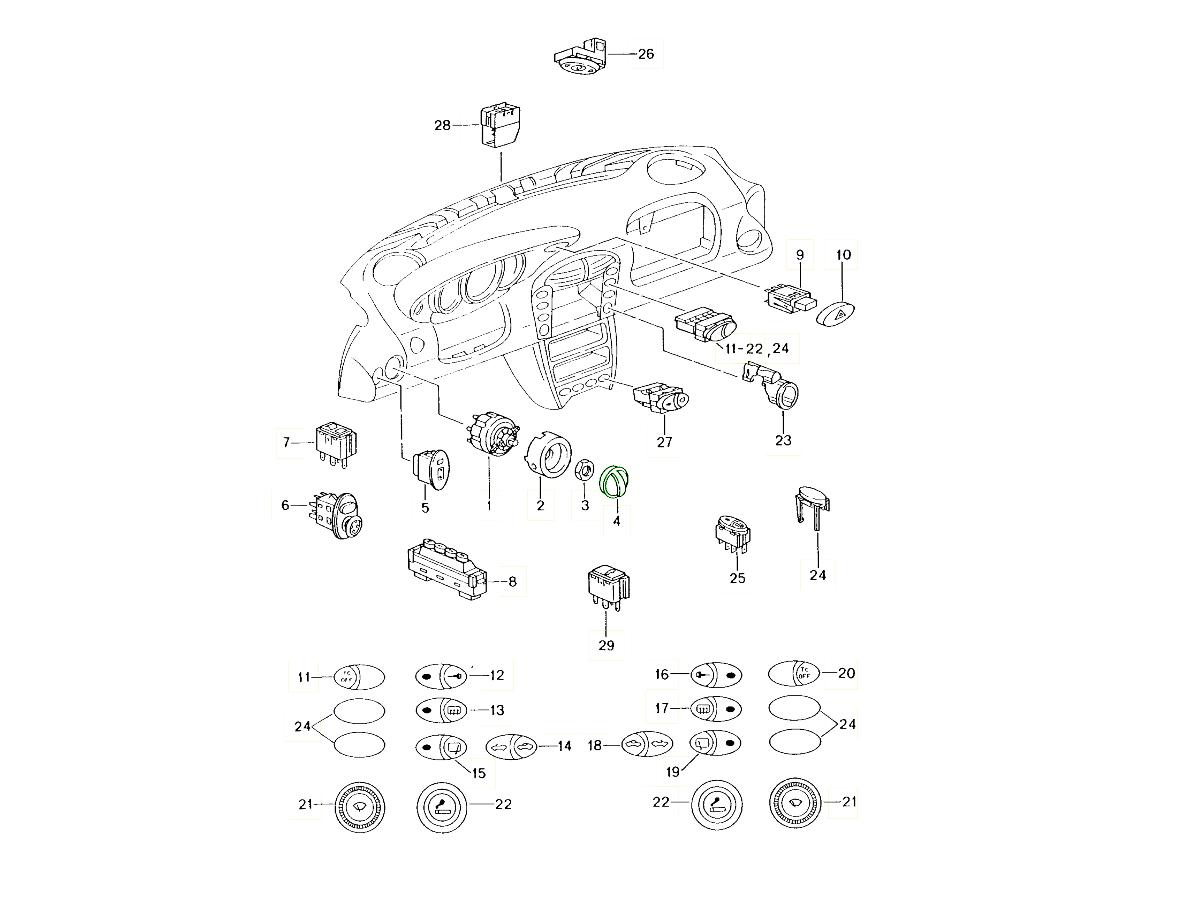 Porsche Headlamp Switches | Genuine & Aftermarket Lighting Control ...