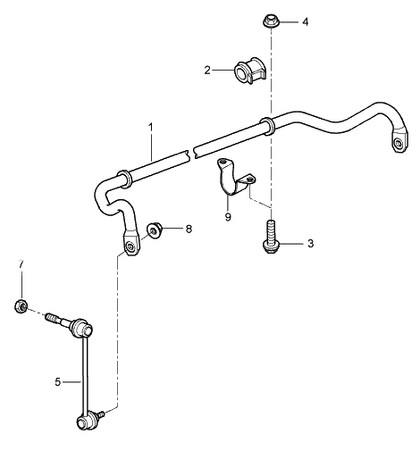 Porsche 997 Drop Link Front 99734307303 99734307403C4 / 997 C4S / 997 ...