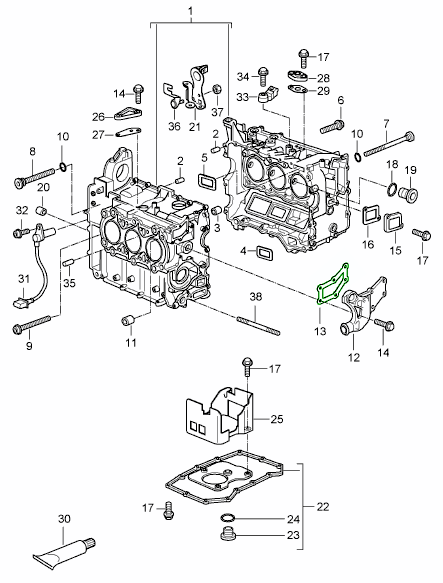 Porsche Crankcase Lid Gasket 99610133150 99610133151 - 99610133151 ...
