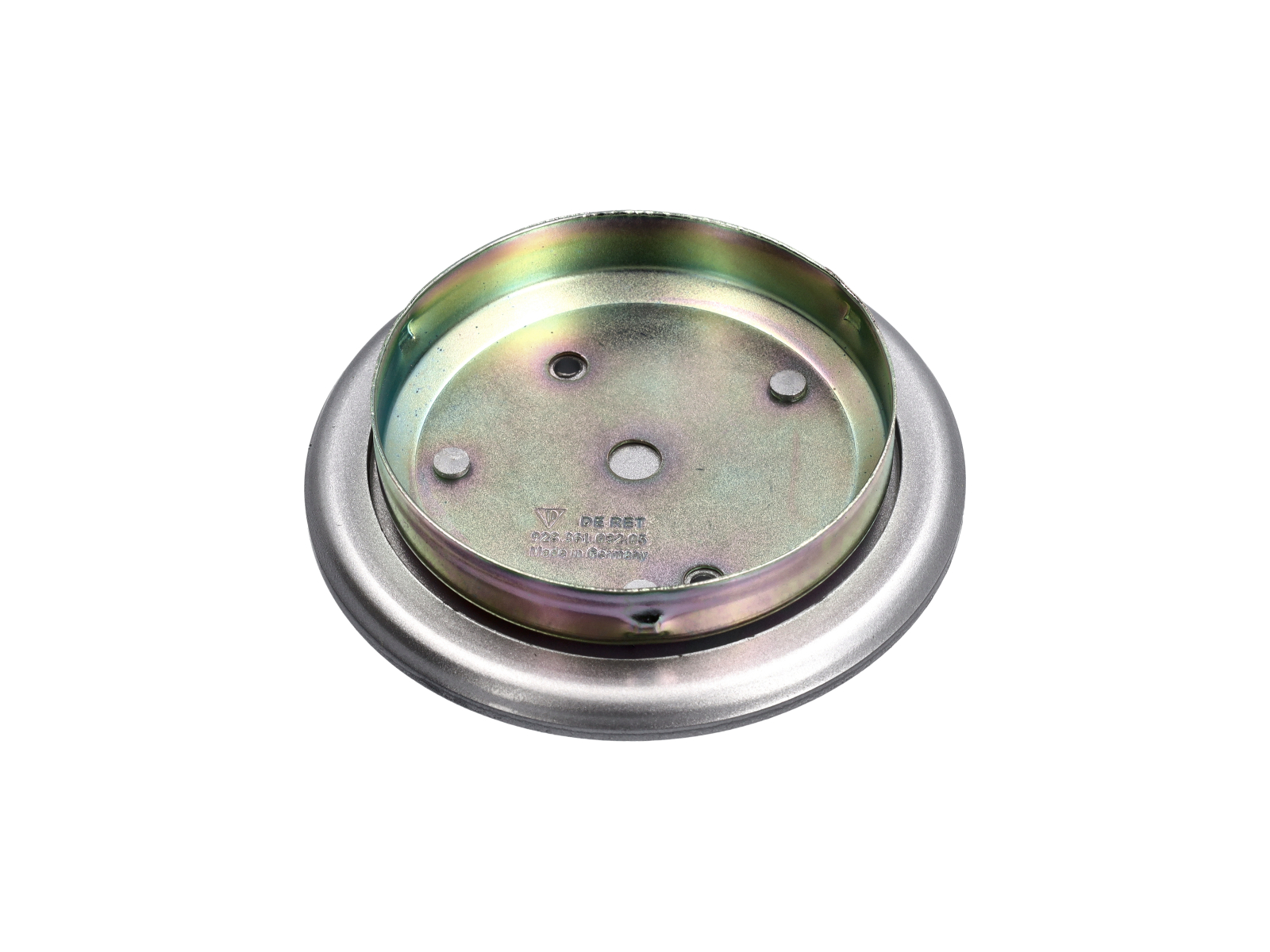 Wheel Cap Silver with Silver crest metal for Porsche - 92836103205 ...