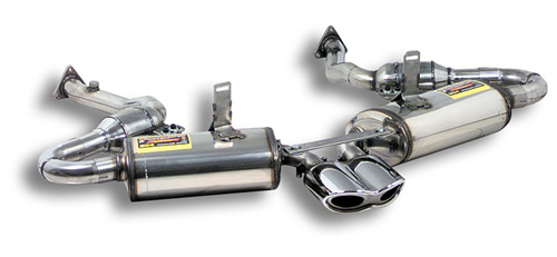 Exhaust Muffler and Cats System Porsche Boxster 986 Supersprint ...