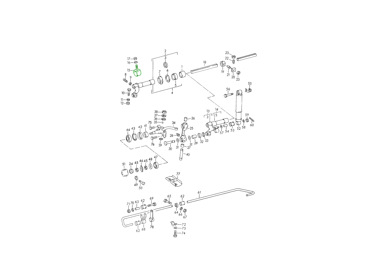 Bump stop rubber set front. Porsche 356 Pre-A 35641208 356 41208 ...