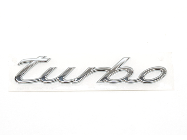 TURBO Chrome rear badge for Porsche 95B Macan 95B853675B - 95B853675B ...