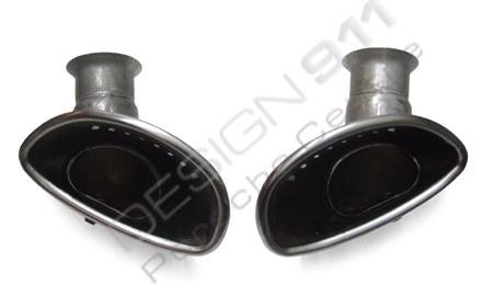 Exhaust Tail Pipes. Porsche 996 C4S "Anniversary Model" - 99611105303 ...