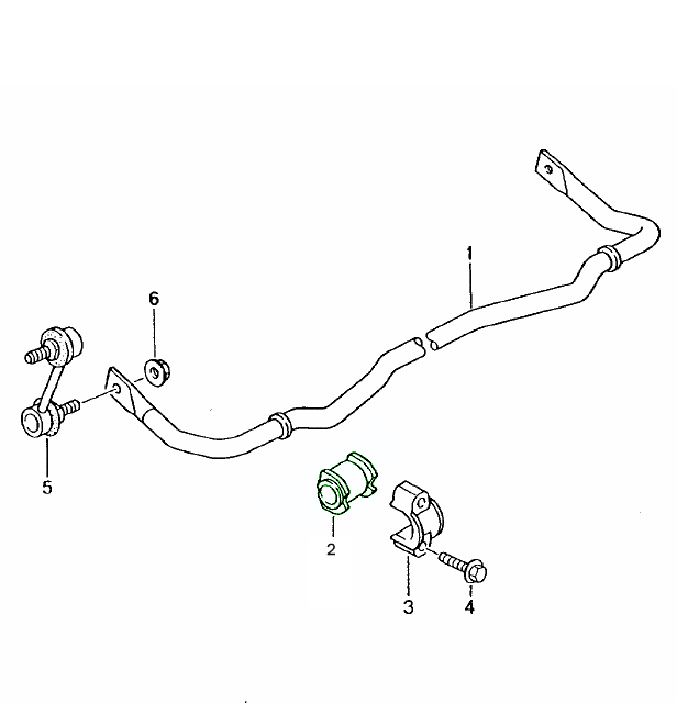 Porsche 986 987 Stabilizer bar bush Rear 19.2mm 99633379228 ...