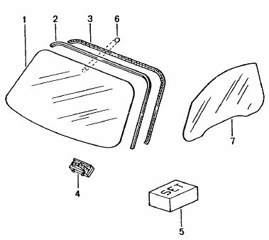 Front Screen Seal. Porsche 986 Boxster - 98654152101 | Design 911