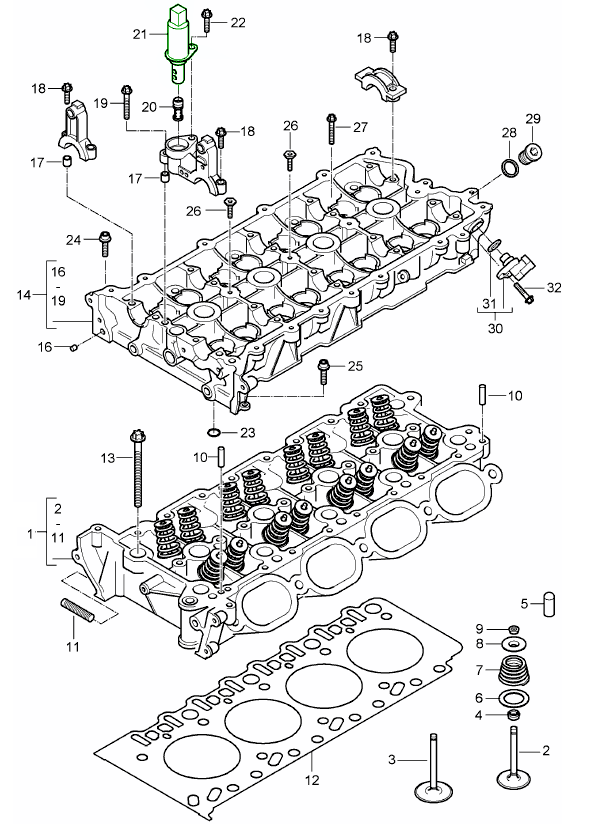Porsche 955 Cayenne Actuator Camshaft 94810530307 - 94810530307 ...