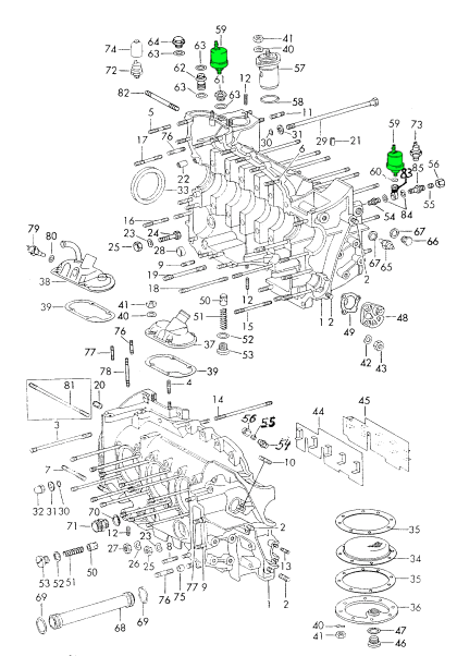 Engine Oil Pressure Switch Porsche 958 Cayenne HYBRID Panamera HYBRID ...