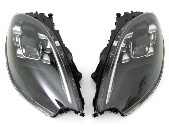 Black led headlamps Porsche Macan LHD 95B04490090 - 95B04490090 | Design 911