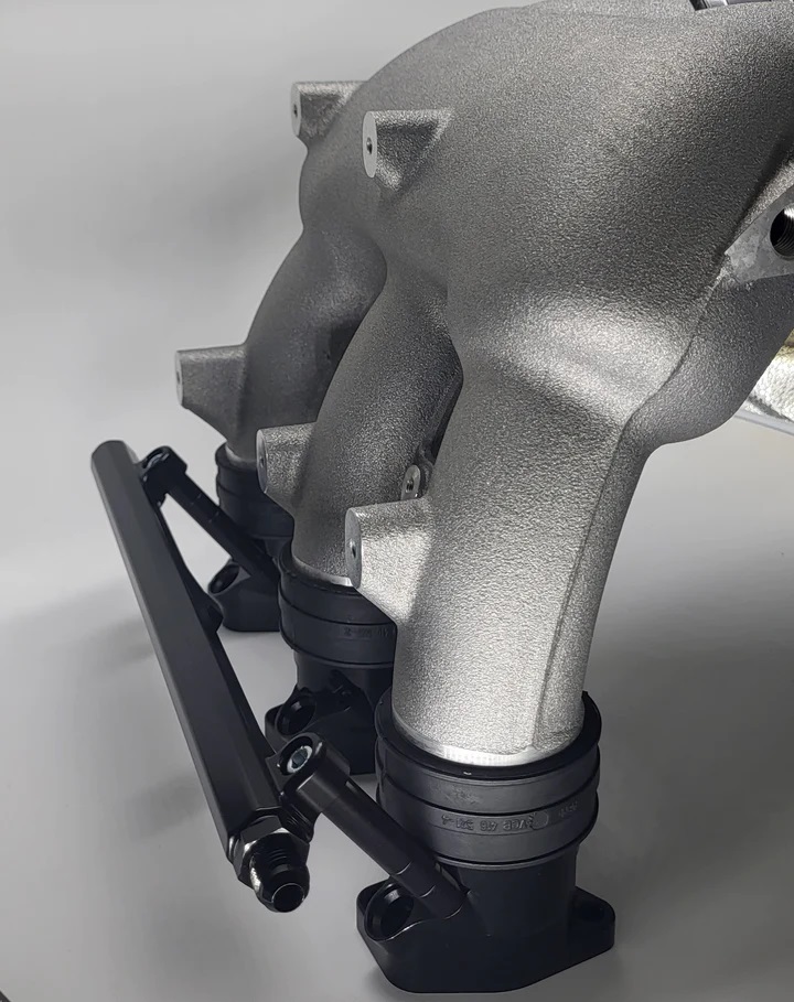 Inlet manifold adaptor kit, 2 bolt cylinder head to 996 GT3 inlet ...