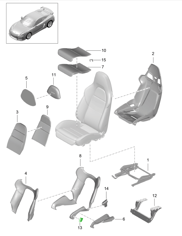 Porsche Seat Switches | Genuine & OEM Seat Adjustment Controls ...