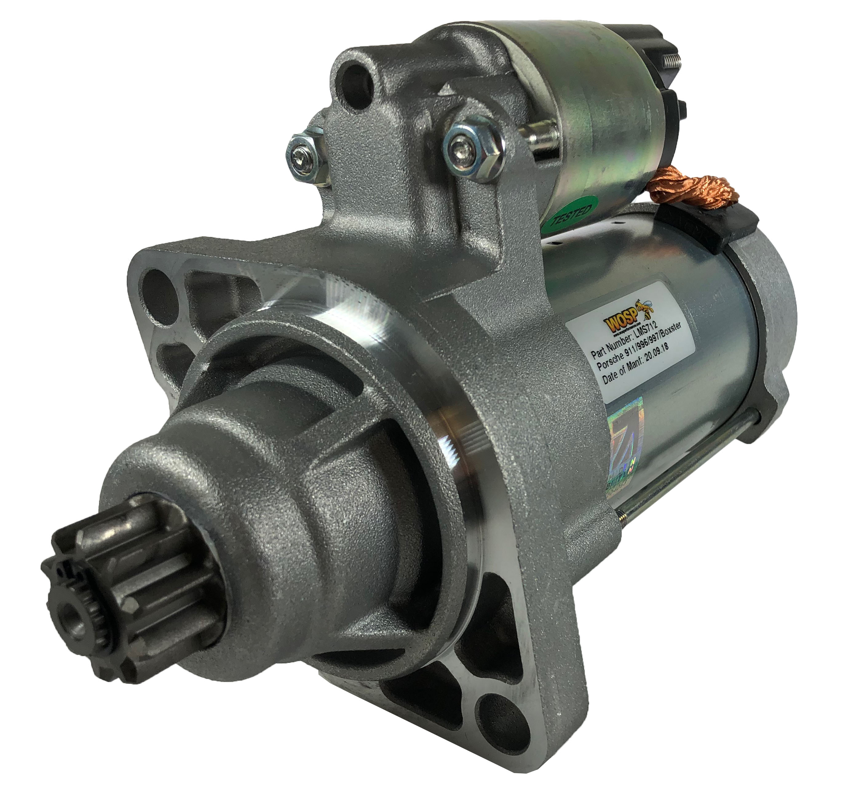 Wosp LMS712 Starter motor (high torque, light weight) for Porsche 987.2 ...