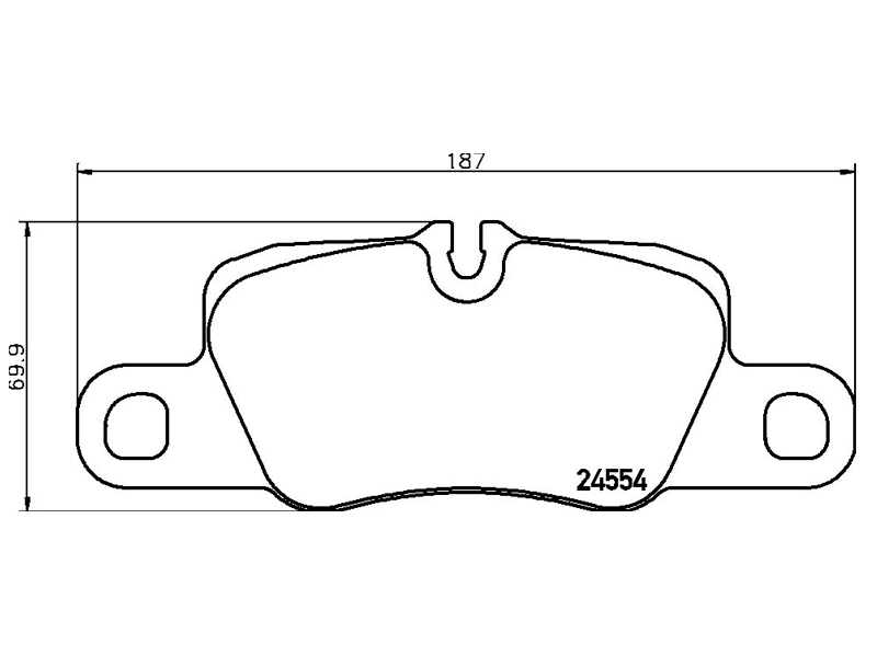 Porsche Panamera Turbo S Brake Pads Rear 95535293970 - 95535293970BRE ...