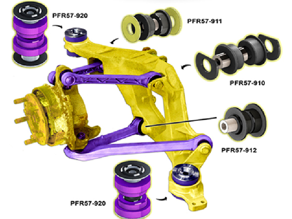 Porsche 993 Powerflex Rear Upper Front Arm Inner Bush PFR57-910 - PFR57 ...