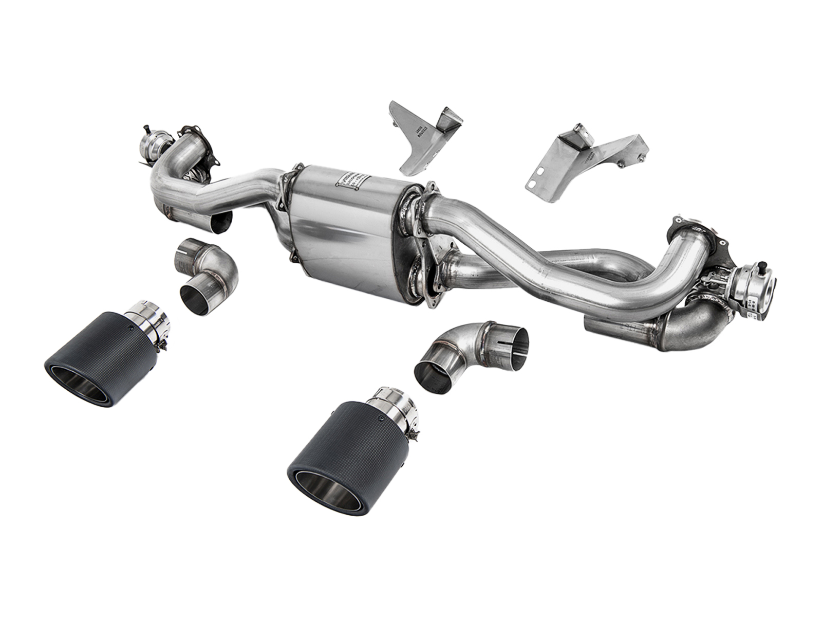 Milltek GPF-Back Valved Exhaust System With Carbon Jet-115 Tail Pipes ...