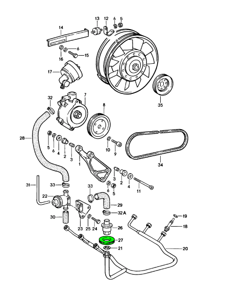 Porsche 911 Air Injection Check Valve Gasket 91111314600 - 91111314600 ...