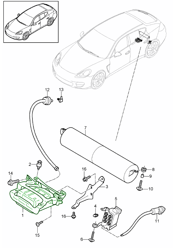 Porsche 970 Panamera 2010-16 Compressor 97035815112 - 97035815113 ...
