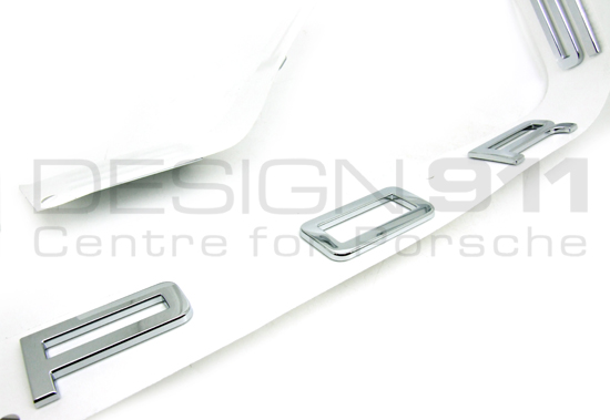 "PORSCHE" - Chrome Rear Badge for Porsche 958 Cayenne MKIII ...