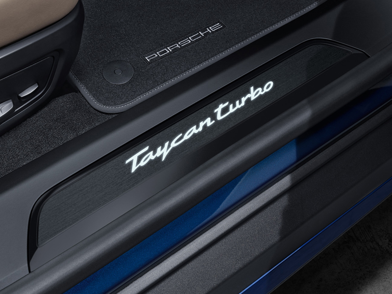 Side Sill Trim Black Plastic with Logo Porsche 997 Carrera MKI / 997 ...