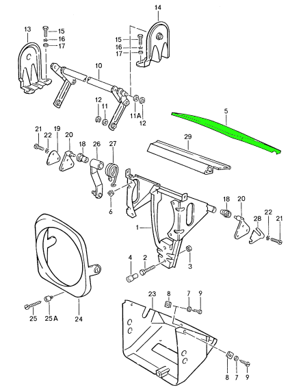 Porsche 924 944 Headlamp Housing Cover 477805611 477805612 - 477805611 ...